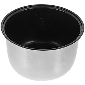 Angoily Rice Cooker Small Rice Container 1 Set Rice Cooker Inner Pot Pressure Cooker Replacement Liner Non-sticks Baking Pot Mixing Bowl for Kitchen Restaurant 2L Rice Cooker Small Rice Container