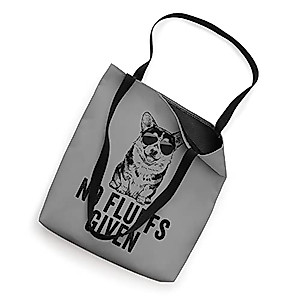 Funny No Fluffs Given Tri Color Corgi Dog Mom Dad Tote Bag