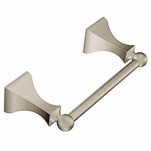 Moen DN8308BN Retreat Collection Double Post Pivoting Toilet Paper Holder, Brushed Nickel