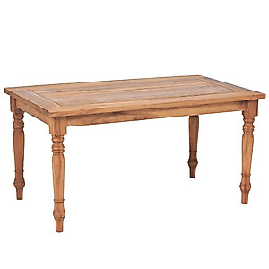QJBSAVVA Batavia Coffee Table Teak 35.4"x19.7"x17.7",Entrance Table Tray Tables Center Table Low Table Suitable for Meeting Rooms, Reception Rooms, Offices