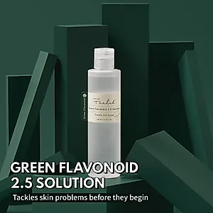 THE LAB BY BLANC DOUX Green Flavonoid 2.5 Skin Solution - Facial Toner Deep Penetration w/Liposome Tech Vegan Cruelty-Free Soothing for Sensitive Skin, Hydrating Care - 6.7 Fl Oz