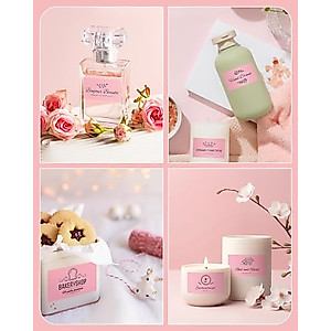 MUNBYN 2.25"x1.25" Thermal Sticker Labels, Pink Self-Adhesive Barcode Label Paper for Direct Thermal Printer and Business, Multi-Purpose Rectangle Address Shipping Mailing Stickers,1000 Sheets/Roll