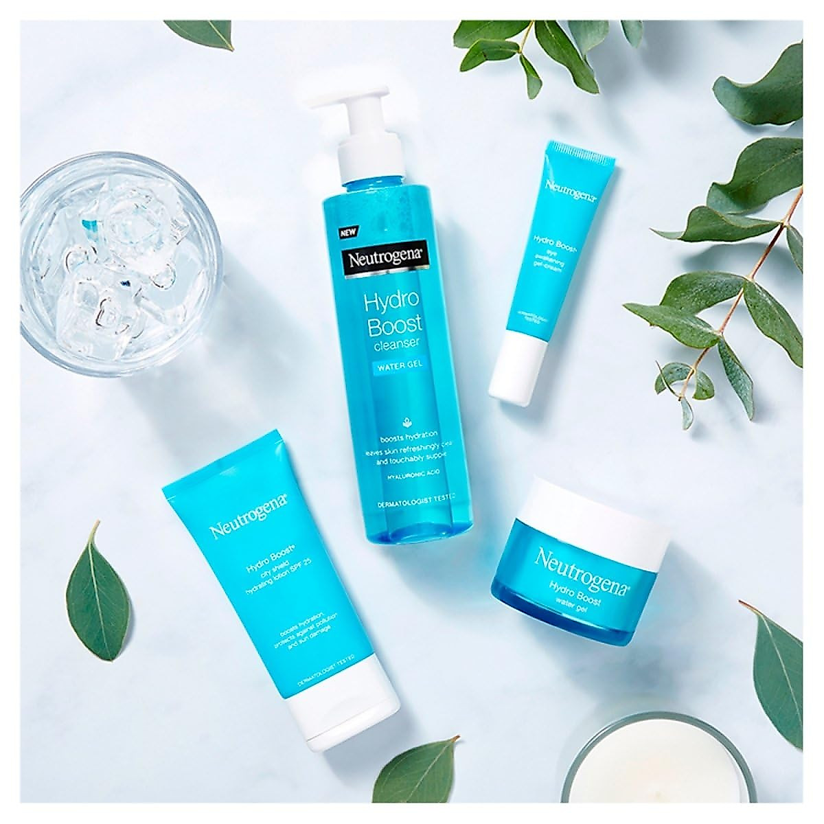 Neutrogena Hydro Boost Lightweight Hydrating Facial Cleansing Gel, Gentle Face Wash & Makeup Remover with Hyaluronic Acid, Hypoallergenic & Non Comedogenic, 6 oz