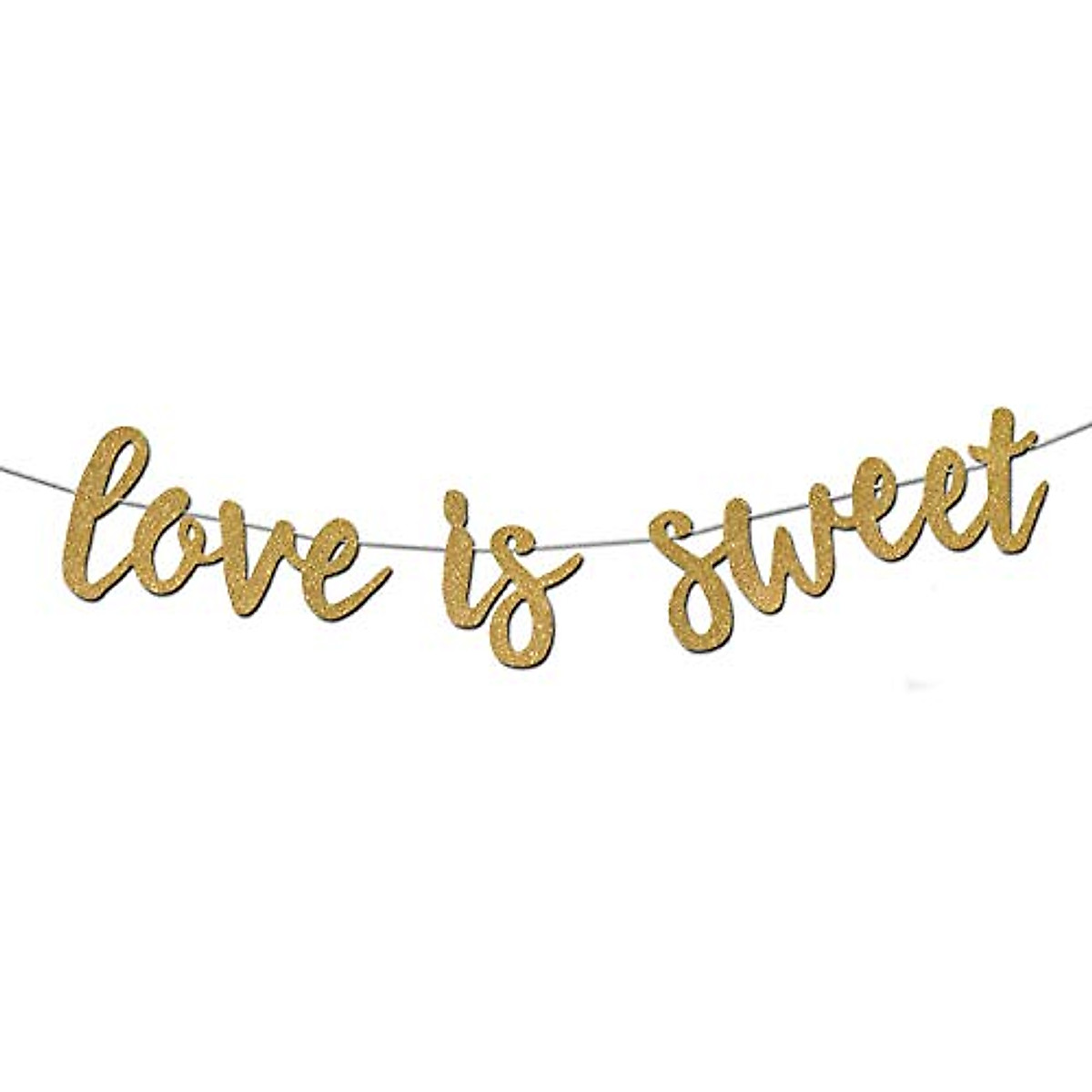 Love is Sweet Banner - Decoration Sign For Dessert Table, Engagement, Wedding, Anniversary, Valentine's Day Party, Bridal Showers