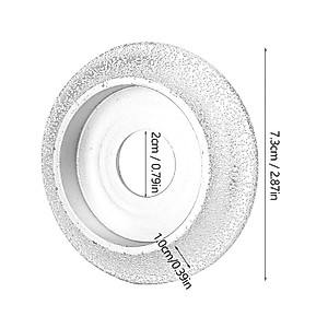 Diamond Concrete Grinding Wheel, 2.8 Inch Diamond Grinding Cup Wheel for Polishing and Cleaning Stone Concrete, Cement, Marble, Rock, Granite(1.0cm)