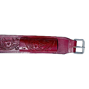 RAAVILS Horse Leather Cinch for Western Saddles Horse TACK Leather Back Cinch Rear Saddle Girth