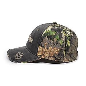 Hat - RAM Camouflage Weathered Ball Cap 3-D Embroidered with Applique