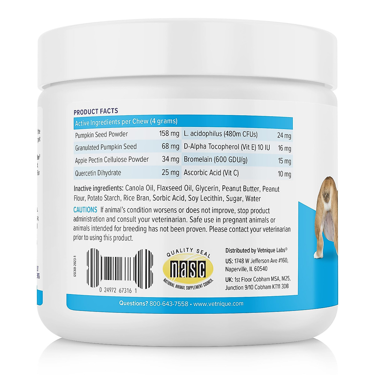 Dermabliss Anti-Itch & Allergy Relief Spray (4oz) and Glandex Anal Gland Support Chews 60ct Bundle Vet-Strength Anal Gland Dog Treats, Hydrocortisone Spray Itch Relief for Dogs