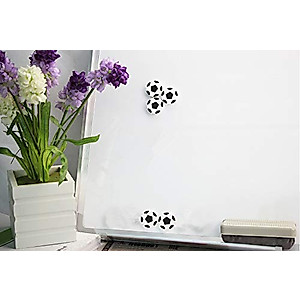 XMHF Football Shape Magnetic Sticker Round Soccer Refrigerator Whiteboard Fridge Magnet 10pcs