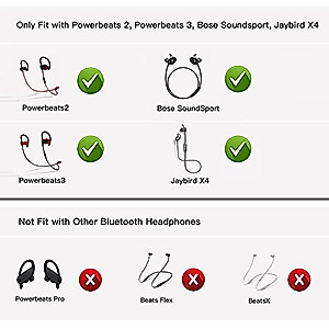Smatree Charging Case Compatible Only for Powerbeats 2, Powerbeats 3, Bose Soundsport, Jaybird X4/X3 Headphone(Not Fit with Powerbeats Pro, Beats Flex, BeatsX, Powerbeats!)
