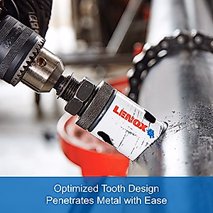 LENOX Tools Hole Saw, Bi-Metal, Speed Slot, Arbored, 3-3/8-Inch (1772945)