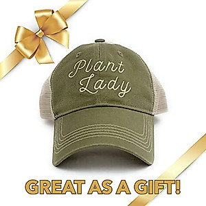 UP THE MOMENT Plant Lady Hat, Plant Lady Gift, Succulent Plants Gift, Garden Gifts for Women, Plant Lover Gifts, Plant Gift, Gifts for Gardeners Women, Plant Gifts for Women Olive, Khaki
