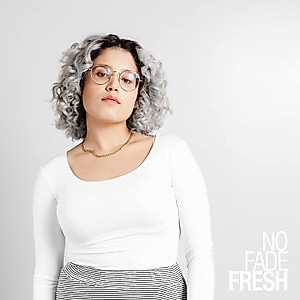 NO FADE FRESH Icy Silver Platinum Color Depositing Conditioner - Semi Permanent Hair Color with BondHeal Bond Rebuilder - Silver Hair Dye, Toner to Remove Yellow - Deep Conditioner Hair Mask 6.4 oz