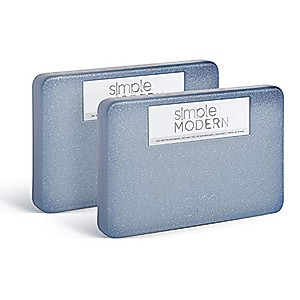 Simple Modern Ice Pack for Lunch Box | Reusable Freezer Safe Icepack for Bento Box, Cooler, Lunch Bags | 2 Pack | Clear