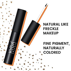 FREEORR 2 Colors Freckle Pen, Liquid Fake Faux Freckles Natural Like Freckle Makeup, Fast Dry and Waterproof Instant Create Lifelike Freckles Make Up, Dark Brown+Light Brown
