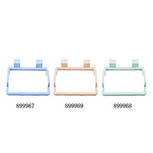 GOMYIE Portable Kitchen Door Back Hanging Trash Rubbish Bags Holder Cupboard Hanger Shelf,Pink