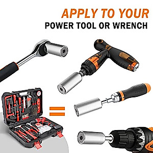 Gifts for Men, Universal Socket, Camping Accessories, Cool Gadgets Tools for Men, Gifts for Him, Boyfriend, Dad, Husband, Grandpa, Unique Birthday Gifts for Men Who Have Everything