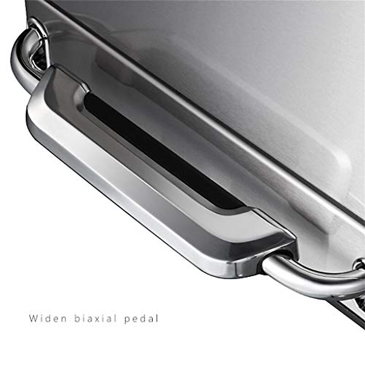 TKFDC Slim Profile Bathroom Waste Bin in Stainless Steel, Brushed Stainless Steel (Color : C)