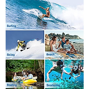 MoKo Large Waterproof Phone Pouch, 9.45 * 6.1 Inch Waterproof Phone Holder Dry Bag for iPhone 13/13 Pro Max/iPhone 12/12 Pro Max/11 Pro Max, X/Xr/Xs Max/SE 3, Black