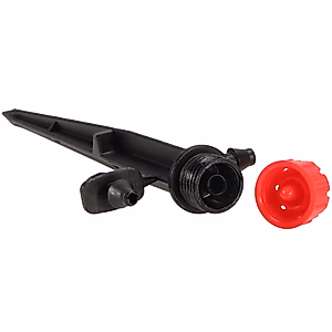 KOHAND 200 Packs 1/4 Drip Irrigation Emitters, 360 Degree Adjustable Irrigation Drippers for Tube Drip Spray Emitters for Garden, Patio, Lawn, Flower Bed