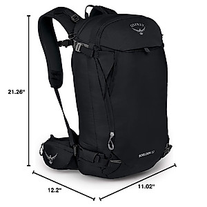 Osprey Soelden 32 Men's Ski Backpack, Black, Black, One Size