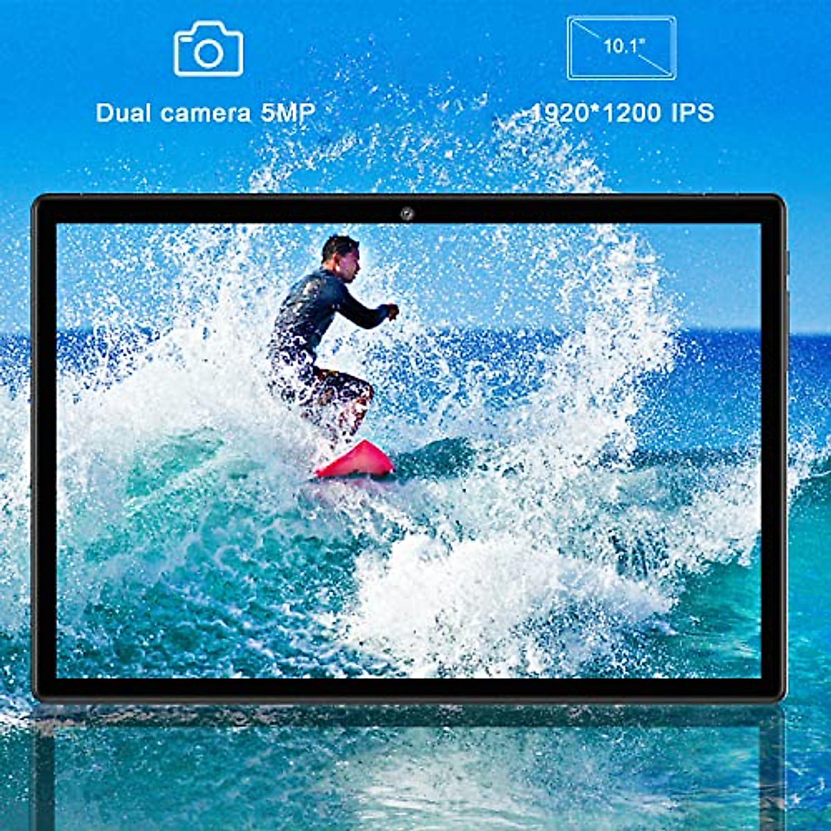 DUODUOGO Android 11.0 Tablet 10 Inch, Tablets with 4GB+64GB ROM 256 Expandable,1920 x 1200 HD IPS, Dual Camera, Bluetooth,FM, WiFi Only Tablet, DGO-S9 (Blue)