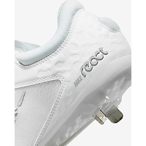 Nike Hyperdiamond 4 Pro Women's Softball Cleat SZ 8 White/Grey