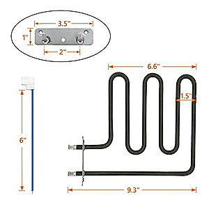 800 Watts Smoker Heating Element Kit Rplacement Part for Masterbuilt and Char-Broil Digital Electric Smokers, Model 9907090033 or FDES30111