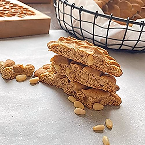 Cosybeau Custom Cookie Stamps Molds for Springerle, Tragacanth, Marzipan, Russian Pryanik, Gingerbread, Lebkuchen and Tirggel, Wooden Cookie Press for Baking DIY Thanksgiving Christmas (Pine Cones)