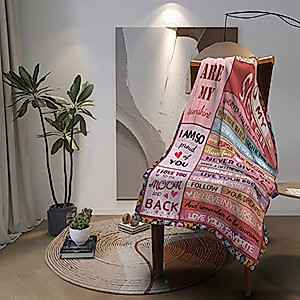 to My Sister Blankets Sister Gift Birthday Gifts for Sister Soft Cozy Flannel Throw Blanket for Bed Couch Sofa 60"x50"