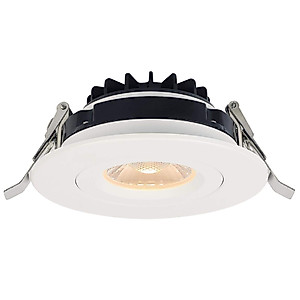 Westinghouse 5214000 12 (80 Watt Equivalent) 4 Inch Gimbal Recessed LED Downlight, Dimmable, Warm White