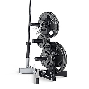 WF Athletic Supply Cast Iron 2-Inch Olympic Grip Plate for Strength Training, Muscle Toning, Weight Loss & CrossFit - Charcoal, 25LB, Set of 2