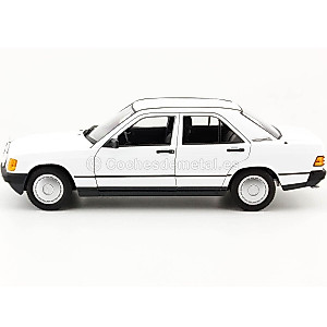Norev NV183820 1:18 190E 1984-White Mercedes-Benz Collectable Model, Multi