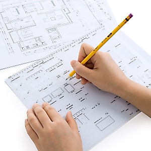 Mr. Pen- House Plan, Interior Design and Furniture Templates, Drafting Tools and Ruler Shapes for Architecture - Set of 3