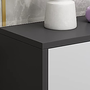 AIEGLE Shoe Storage Cabinet with 3 Flip Drawers, Freestanding Wood Shoe Rack Shoe Storage Cabinet for Entryway, Grey (35.4" W x 9.4" D x 47.2" H)