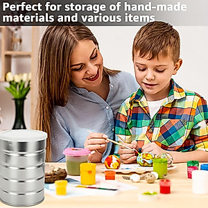 AKOLAFE 6 Pack Large Coffee Canisters with Airtight Lids 32 OZ Empty Coffee Container for Ground Coffee Storage Kitchen Canister Set Tea Storage Containers Metal Can Tea Tins for Loose Tea Bean Sugar