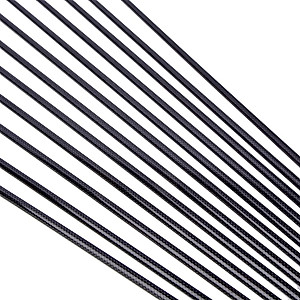 ZSHJGJR 3K Archery Pure Carbon Arrow Shaft 350 Spine ID 6.2mm Raw Bare Arrow Shaft Carbon Shaft Tube 31.5 Inches for Competitive Competitions DIY Hunting Target Practice Arrows 6/12/24pcs (6)