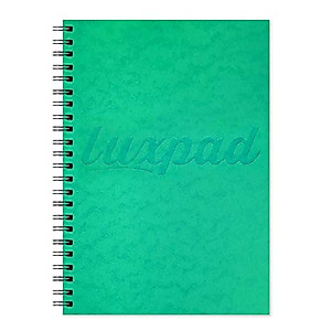 Luxpad 120 Page A5 FSC Wirebound Notebook with Durable Pressboard Covers [Assorted Pack of 10]