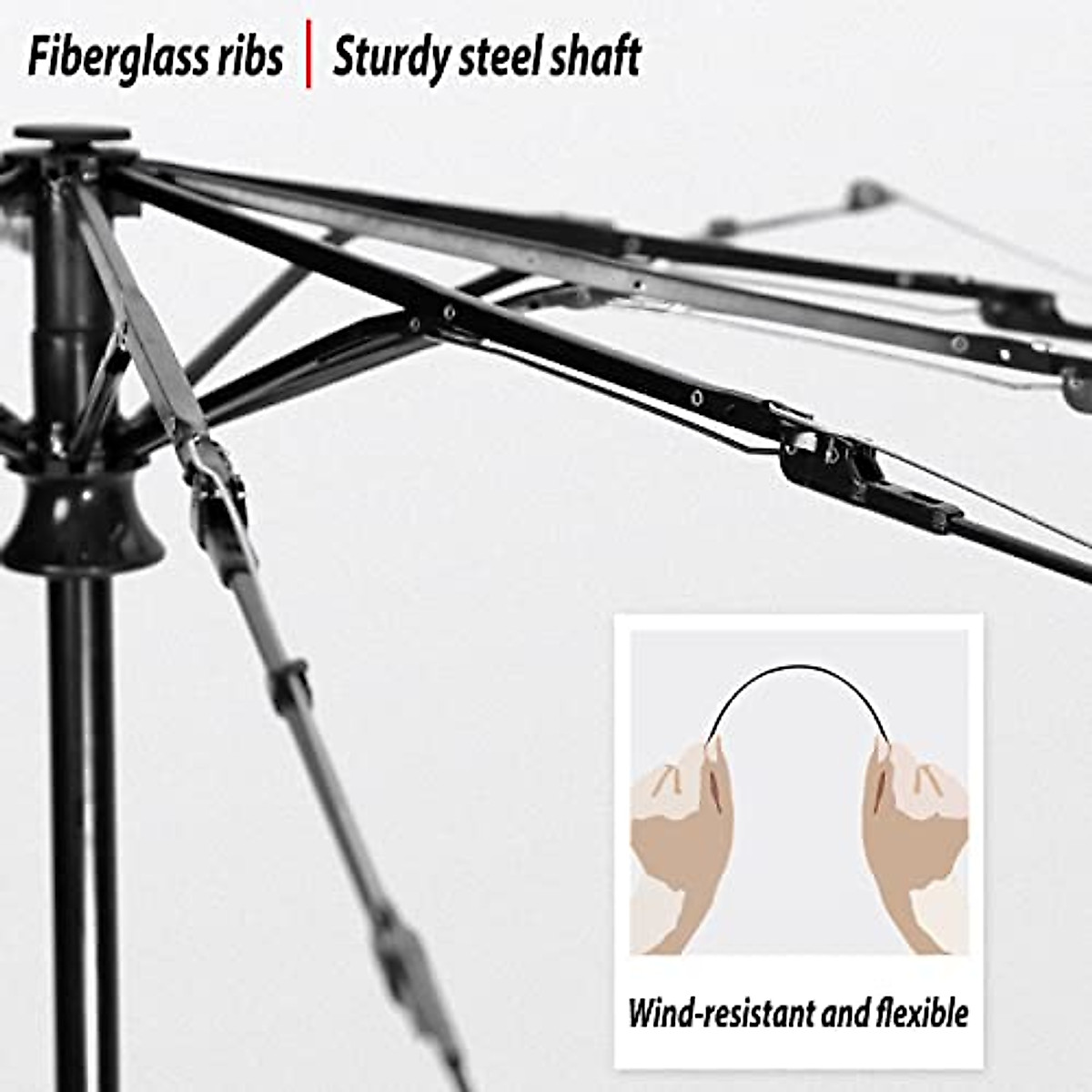 Folding Umbrella Automatic Open and Close Umbrella Windproof Waterproof Umbrella for Rain Sun UV Compact Travel Umbrella Large Portable Car Umbrella Purse Tote Backpack Suitcase Umbrella for Men Women Black