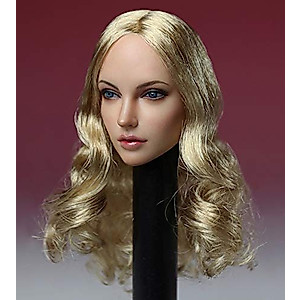 HiPlay 1/6 Scale Female Figure Head Sculpt, Beuty Charming Girl Doll Head for 12" Action Figure Phicen, TBLeague DH046 (B)