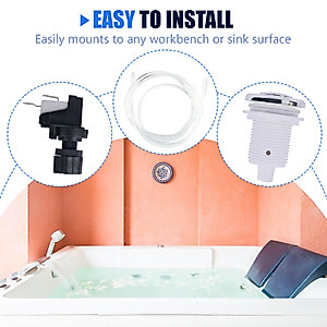 Fuoequl 16A On Off Push Button Switch Jetted Whirlpool Jet for Bath Tub Spa Garbage