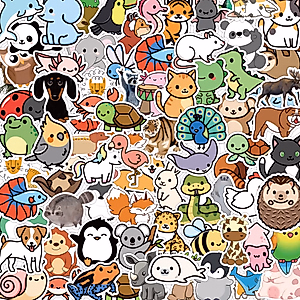 300Pcs Cute Animal Stickers for Kids, Kawaii Stuff Water Bottle Stickers Pack Vinyl Waterproof Vsco Laptop Skateboard Stickers Aesthetic Computer Phone Stickers for Kids Teens Girls