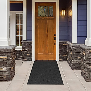 Apache Mills Utility Mats 60-043-1902-3x5 36X60 Rib Onyx Door Mat, 3 X 5-Feet, Pepper
