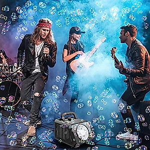 Bloranda Automatic Bubble Machine Upgrade Bubble Blower with 12000+ Bubbles Per Minute Bubble with independently Switched Battery Operated Bubble Toys for Outdoor Toys for Parties, Birthday, Wedding