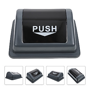 EXCEART Plastic Trash Bin Trash Lids Bin Trash Cover Garbage Flipping Cover Trash Plastic Trash can Replacement Garbage Lid Practical