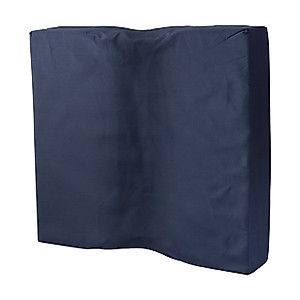 DMI Dual Cut Foam Coccyx Seat Cushion, Supportive Firm Foam Chair Cushion, Wheelchair Cushion, Computer Chair Cushion, Floor Cushion, 16 x 18 x 3 Inches, Navy