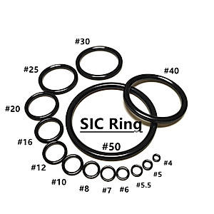 Kalavarma 26-Piece SIC Ring Fishing Rod Guide Repair Kit - High-Grade Ceramic Rings in 13 Sizes for Center Ring Fixes