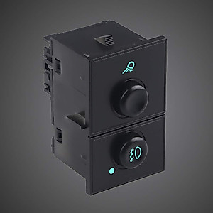 WMPHE Fog Light Switch Compatible with 2003-2006 Chevy Silverado 1500 2500 Avalanche Suburban Tahoe 2003-2006 GMC Sierra 1500 2500 Yukon Cadillac Escalade ESV EXT Replacement for D7096C 15143597