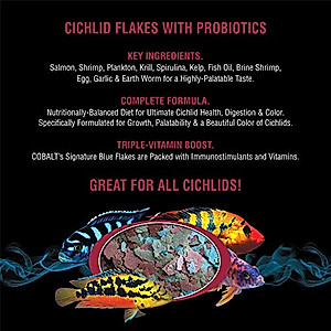 Cobalt Aquatics Cichlid Flakes 5 oz.,Natural,24002N