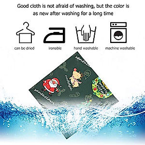 SEWACC 20pcs Precut for Supplies Quilting Inch Themed Christmas Project Wreath DIY Fat Quarters Home Printing Pattern Fabrics Scrapbooking Bundles Scraps Wrapper Holiday Party Style Art